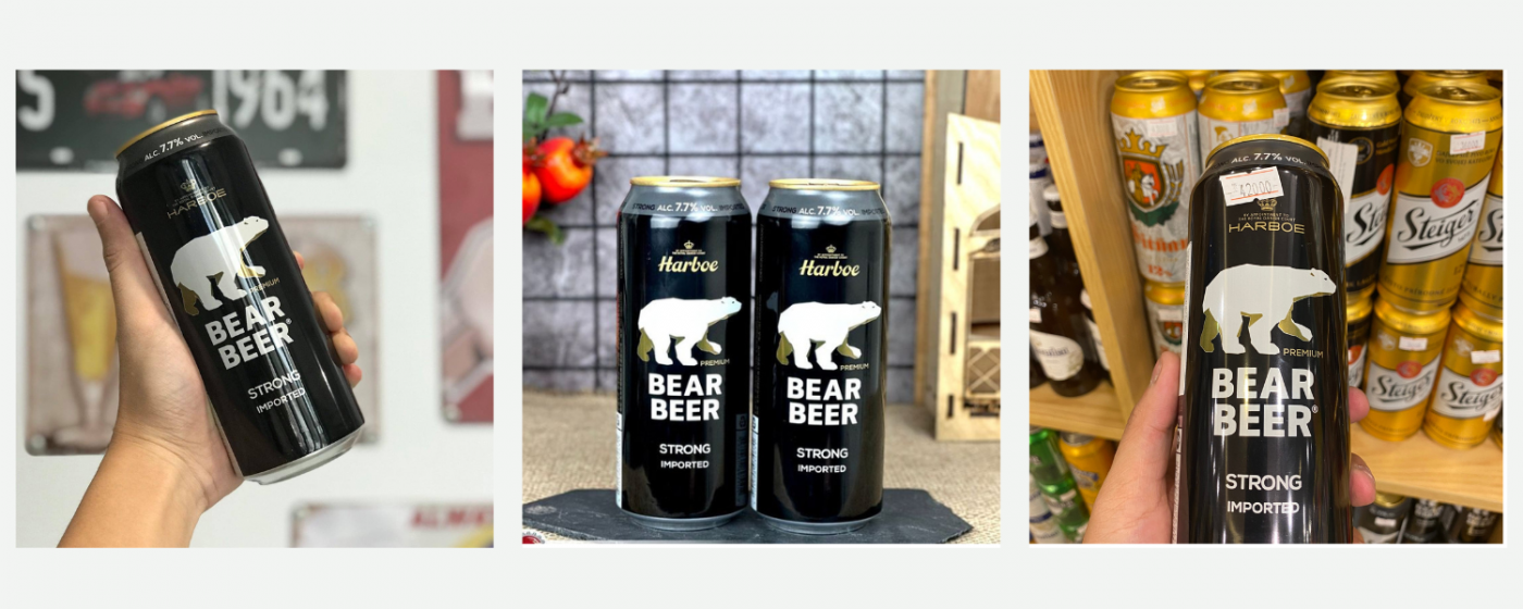 Bia gấu Bear Beer Strong Imported 7,7% | So sánh dòng bia
