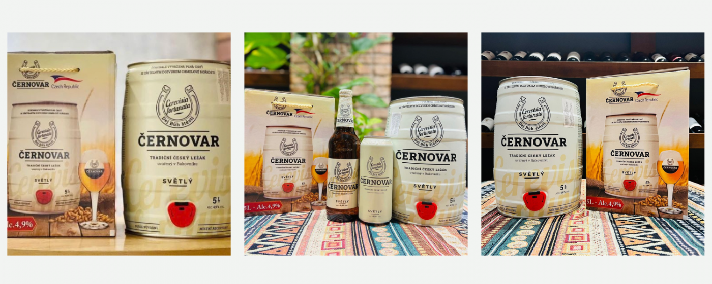 Bia Cernovar Premium Pale Lager 4.9% – Bom 5l [Giao hỏa tốc]