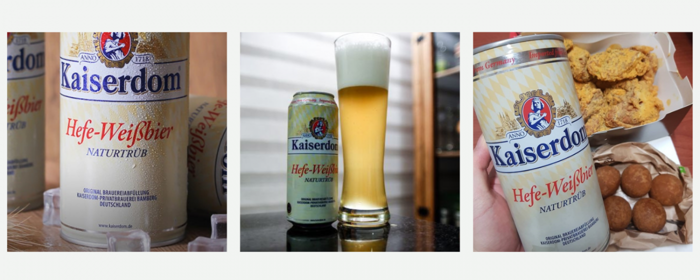 Bia Kaiserdom Hefe Weissbier 4.7% – Lon 500ml [Giao hỏa tốc]